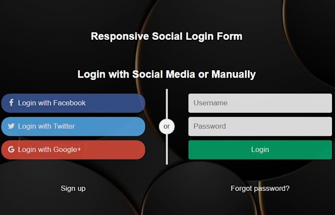Design attractive login form and registration form by Ikramkhan16 | Fiverr