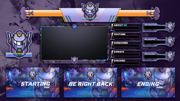 Make animated twitch overlay and gaming logo for live streamers by ...