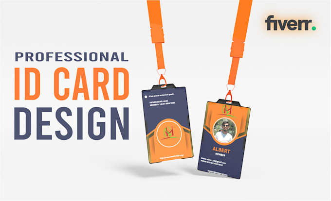 Design id badge, employee card, name card press pass design by Creative ...