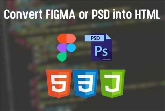 Convert your figma or psd file into html by Abdelghani_adel | Fiverr