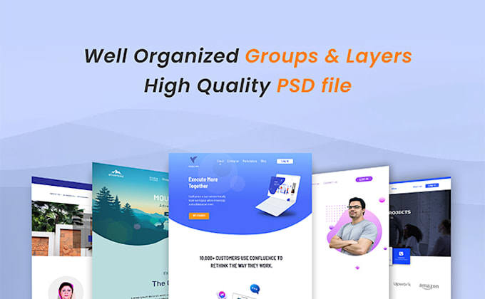 Do psd website design, website template and mockups by Kazisakib03 | Fiverr