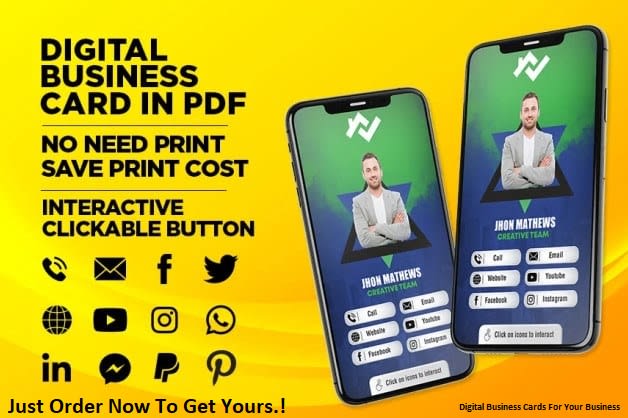 Create printable and clickable digital business card in 3 hours by ...