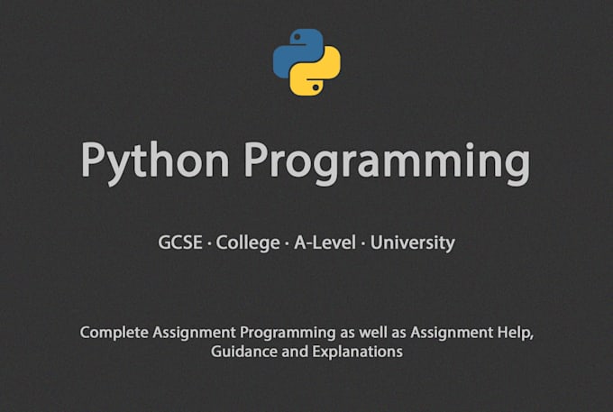 Do any python programming for your gcse, a level, college or university ...