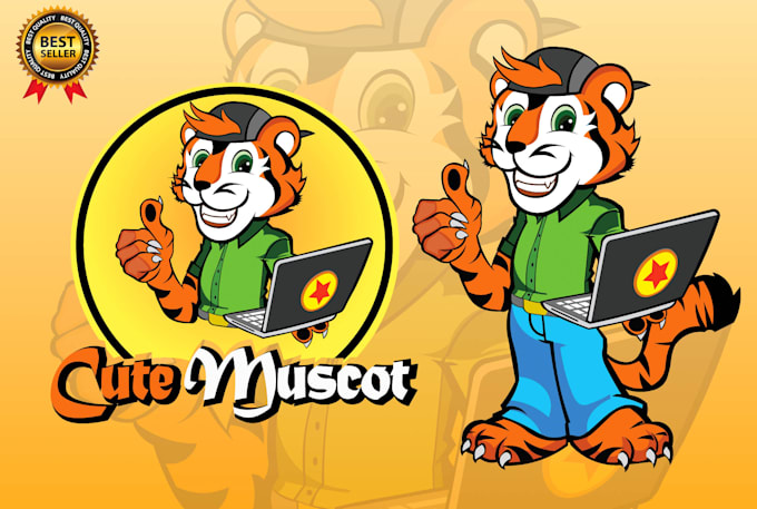Draw a cute animal character, cartoon mascot logo by Designrado | Fiverr
