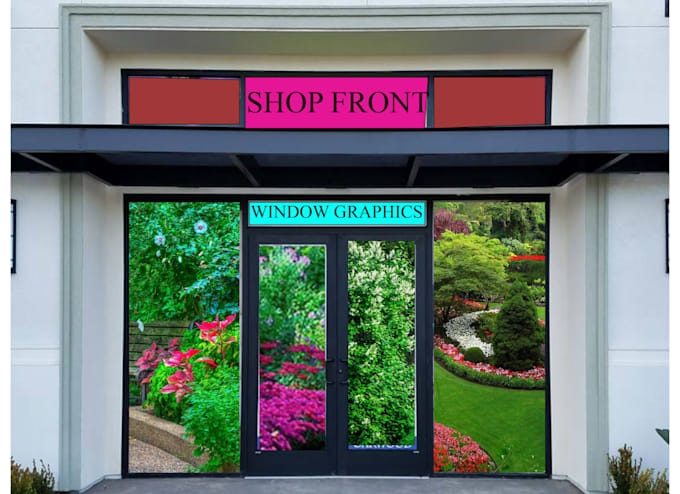 Do amazing shop front,store front window graphics,signage,vinyl sticker ...