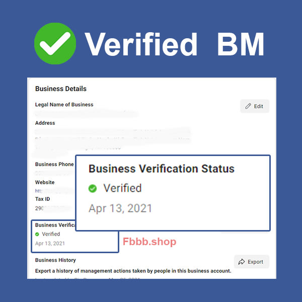 Facebook verified bm and profile by Usefbads | Fiverr