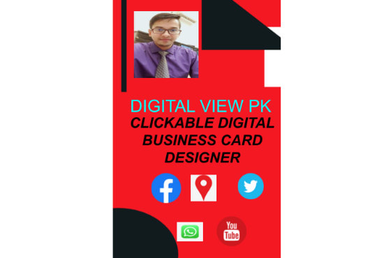 Design clickable digital business card by Digitalviewpk | Fiverr