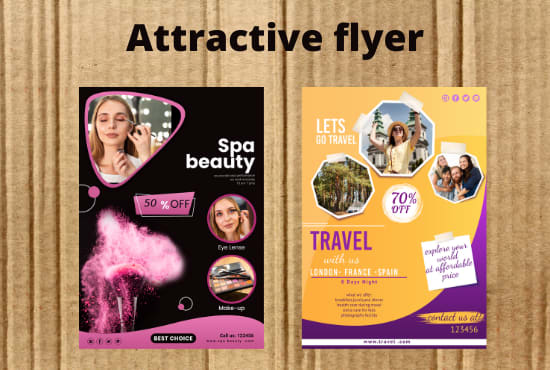 Design an attractive flyer for you by Umaraahmed | Fiverr