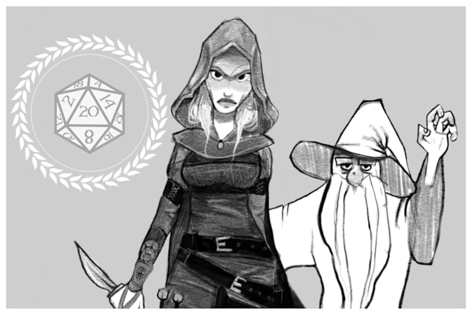 Draw your dungeons and dragons character by Willowpeyton | Fiverr