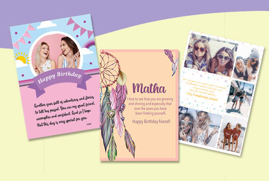 Design cards for the special person by Mayracadeelavad | Fiverr
