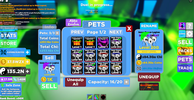 Sell ninja legends pet by Funoscar | Fiverr