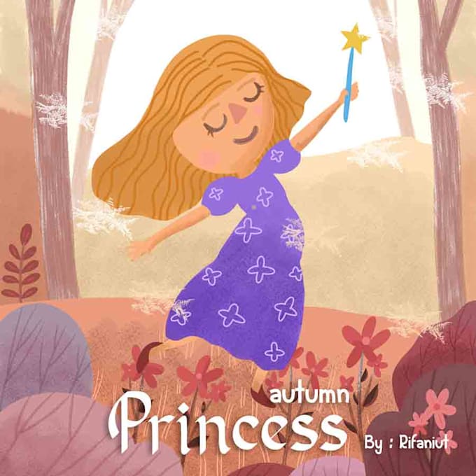 Create cute awesome children books illustration by Rifaniut | Fiverr