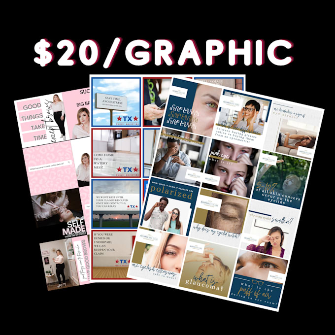 Create custom social media graphics by Hamanneverafter | Fiverr