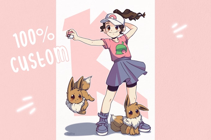 Turn you into a pokemon trainer by Enjolifrice | Fiverr