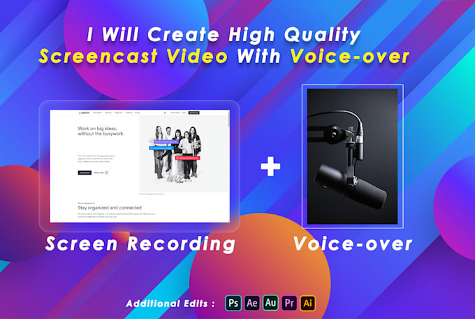 Create High Quality Screencast Tutorial Video With Voice Over By M