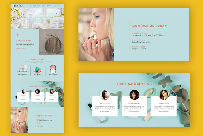Create landing page with unique design to get more clients by ...