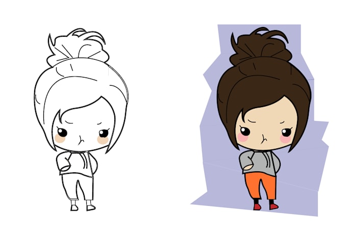 Draw custom cartoon vector illustration by Aishwriter | Fiverr