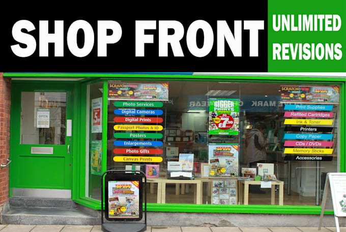 Design professional shop front or storefront window graphics by ...