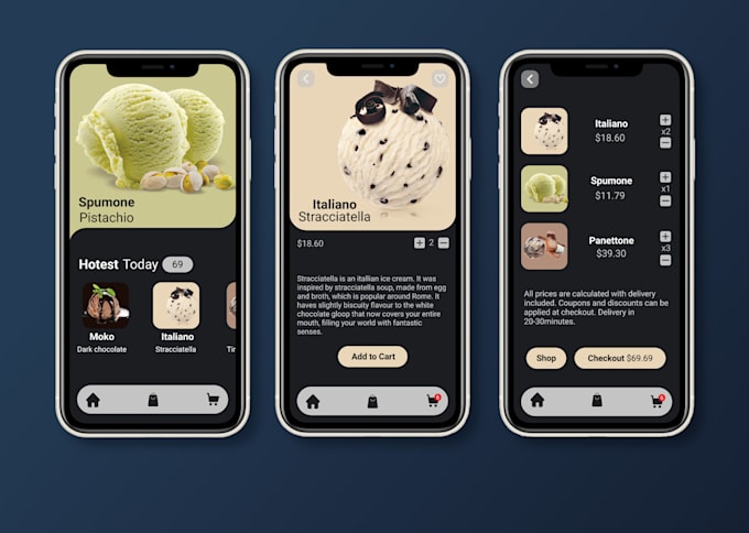 Design mobile app logo app design ui ux responsive by Mihailooo | Fiverr