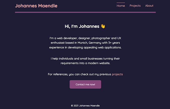 Develop a modern and responsive website in angular by Johannesmndle ...