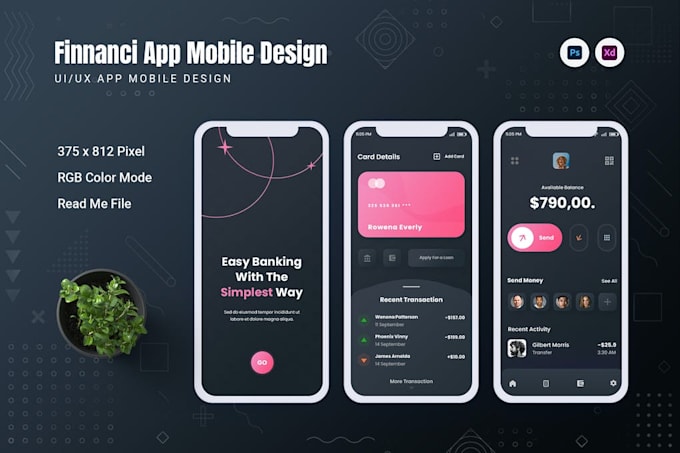Create your futuristic mobile app by Lucasmalanda | Fiverr