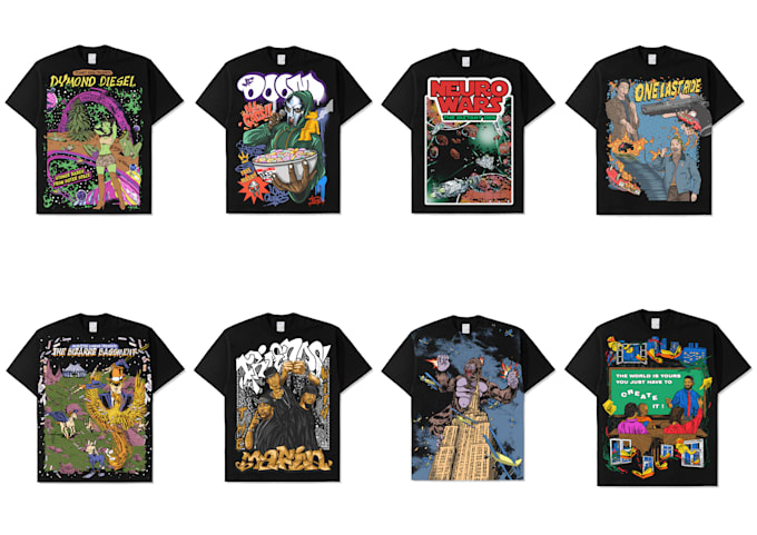 Design retro ilustration for your clothing by Tejetjet | Fiverr