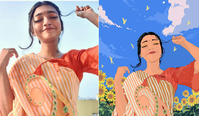 Draw custom illustration as your demand by Ishti295 | Fiverr