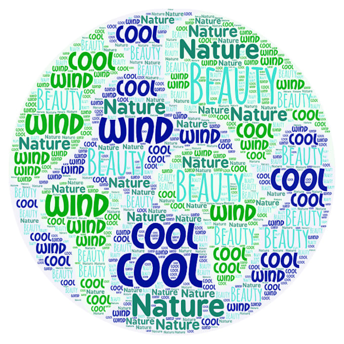 Do attract word cloud art for you by Saminabashir23 | Fiverr