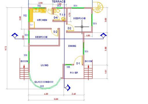 Layout simple floor plans in autocad by Givan826 | Fiverr