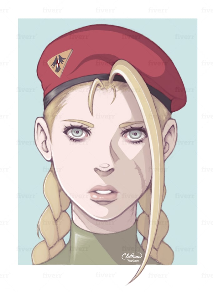 Draw female character illustrations using pencil and photoshop by ...