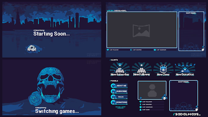 Create custom pixel art twitch overlays and stream assets by ...