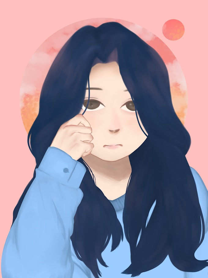 Draw customized digital art profile picture by Sofupan | Fiverr