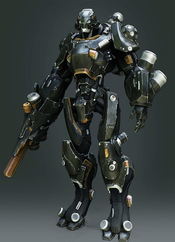 Create custom anime style mocha robot illustration by Romantichindi ...