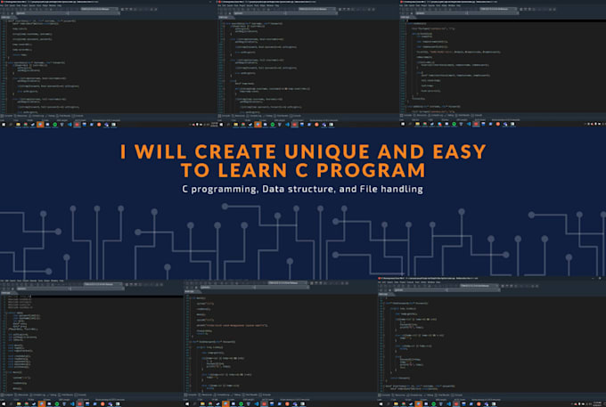 Create unique and easy to learn c program by Regienata | Fiverr