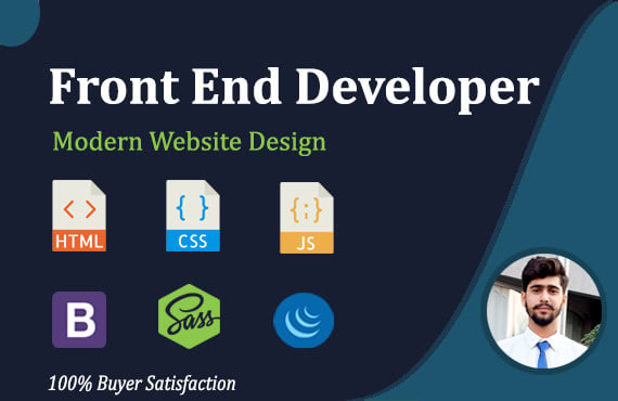 Do modern front end design with html css bootstrap by Asad_code | Fiverr