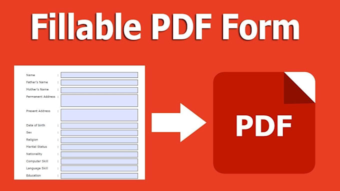 Create pdf fillable form and design fillable pdf form by Ms_wardah | Fiverr