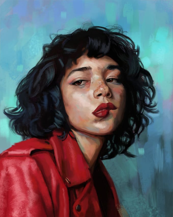 Draw a professional portrait painting for you, noai by Elysios | Fiverr