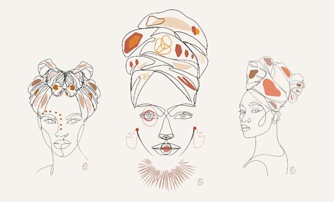 Design modern african designs and line art by Zandilezondo | Fiverr