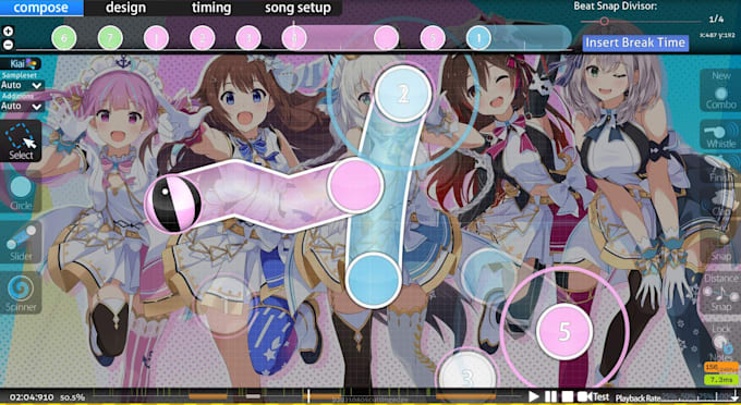 Create an osu map of your favorite vtuber song by Anime_mapper | Fiverr