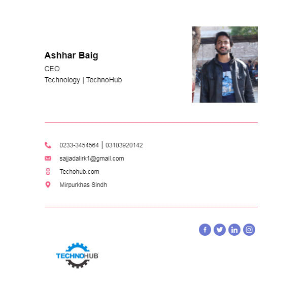Create professional clickable html email signature by Sajjadalirk | Fiverr Create professional clickable html email signature by Sajjadalirk | Fiverr