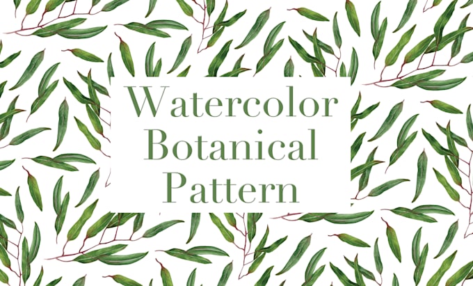 Create hand drawn watercolor pattern art by Natellaakopyan | Fiverr