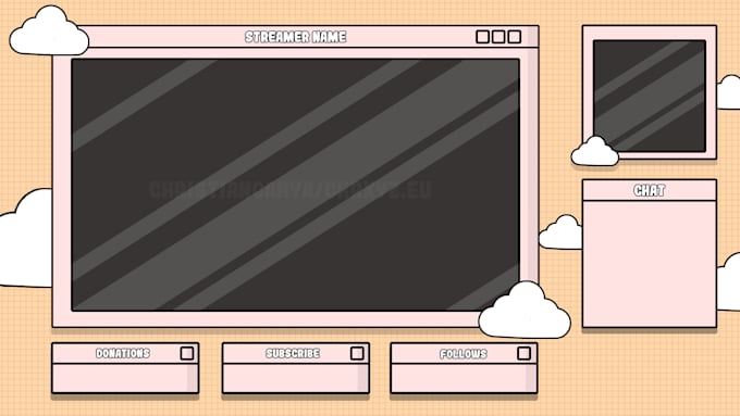 Make cute streamer template by Chrxyzedit | Fiverr