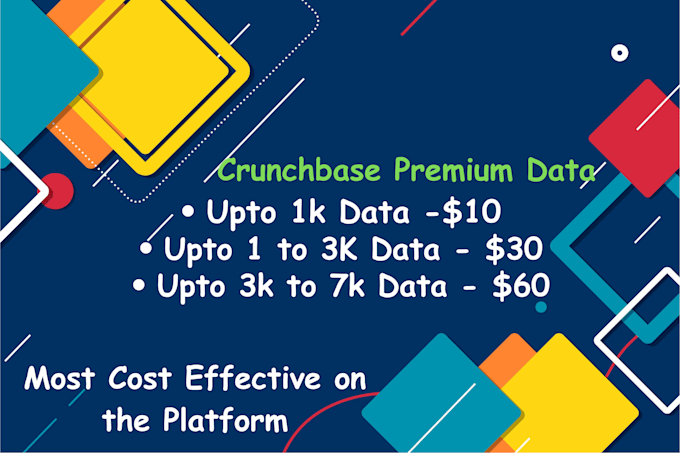 Export data from crunchbase premium by Irdbusa | Fiverr