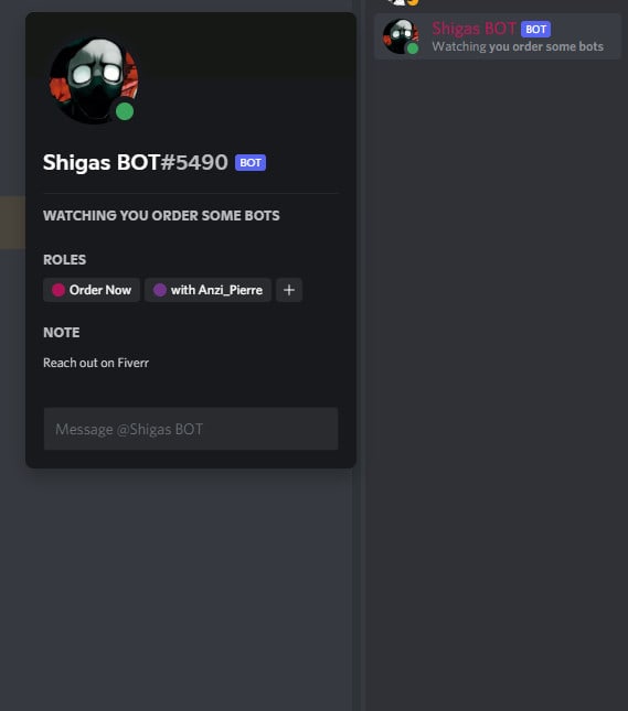 Develop your custom discord bot in python by Anzi_pierre | Fiverr