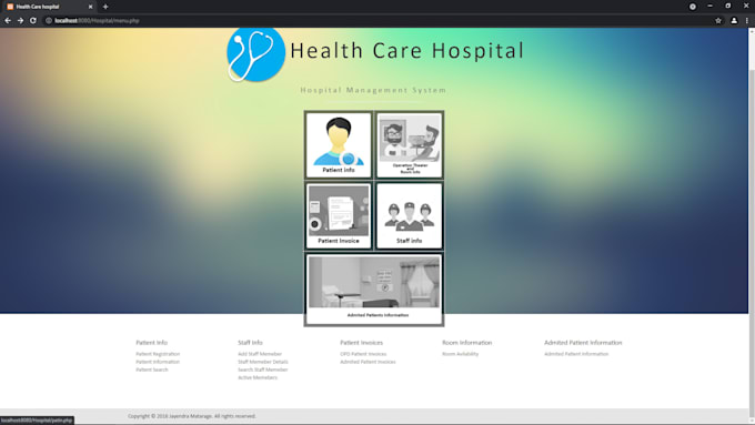 Share php and mysql hospital management system by Lakshanlaki | Fiverr