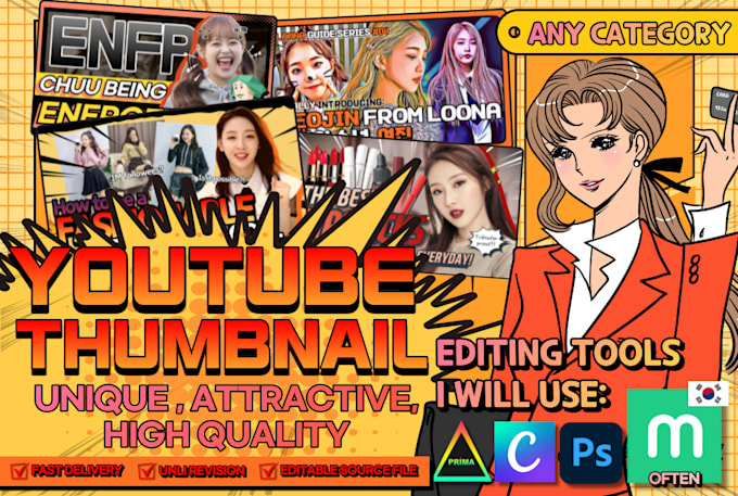 Design a unique and captivating thumbnail, any category by Lymryl | Fiverr