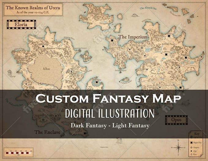Create high quality digital fantasy maps by Taolla | Fiverr