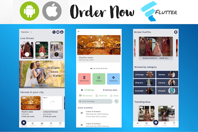 Convert ui design to flutter ui app instantly by Waqasshafi_kb | Fiverr