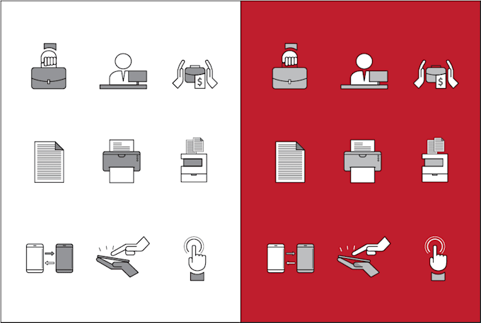 Create custom unique icons by Rachithp | Fiverr