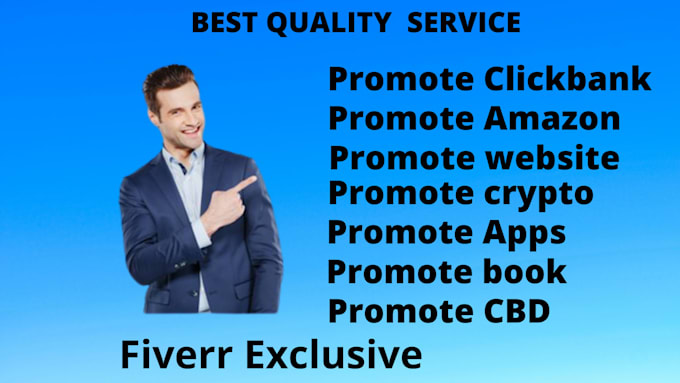 Promote website, book, app, music by Niffysales | Fiverr